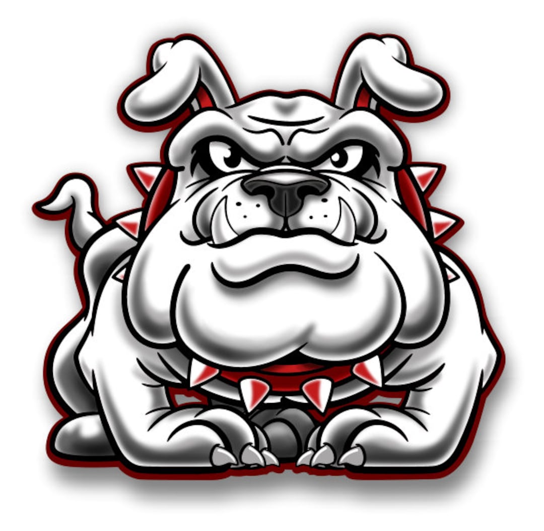 Bulldog Standing Sticker Die Cut Decal Bumper Sticker for Laptops Cars ...