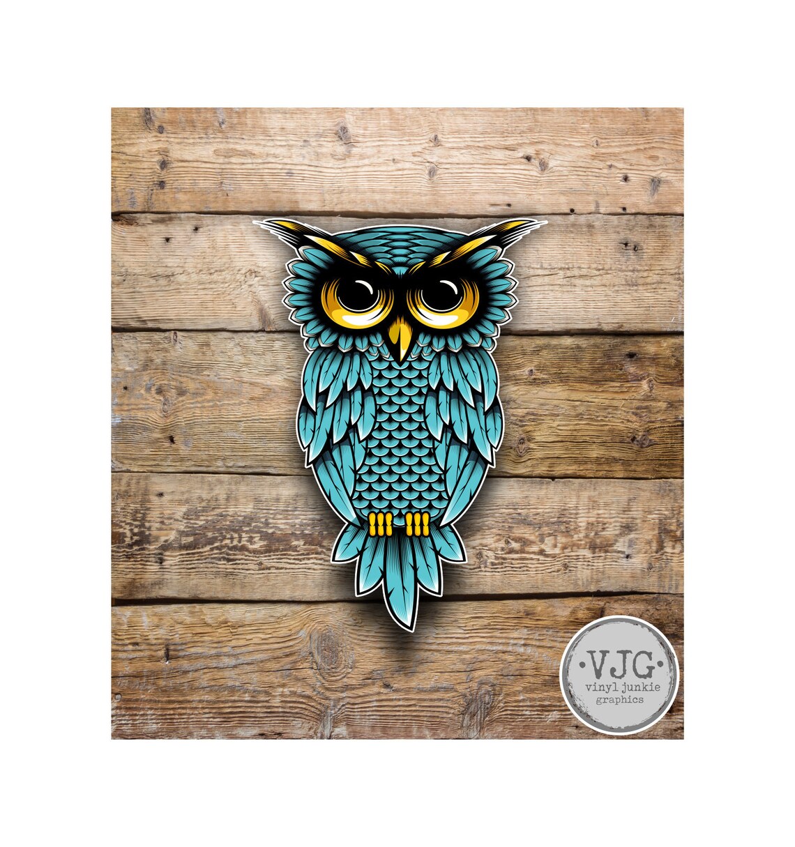 Teal Owl Sticker Decal for Laptops Car Windows Trucks any | Etsy