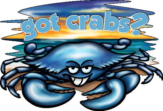 Got Crabs Sticker / Decal free Shipping | Etsy