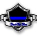Back the Blue Thin Blueline Shield Police Support Sticker for - Etsy