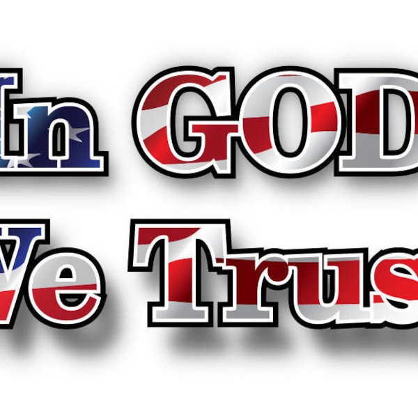 God We Trust Decal - Etsy