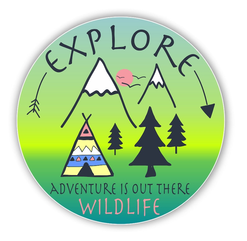 Explore Adventure is Out There Vinyl Decal Bumper Sticker for | Etsy