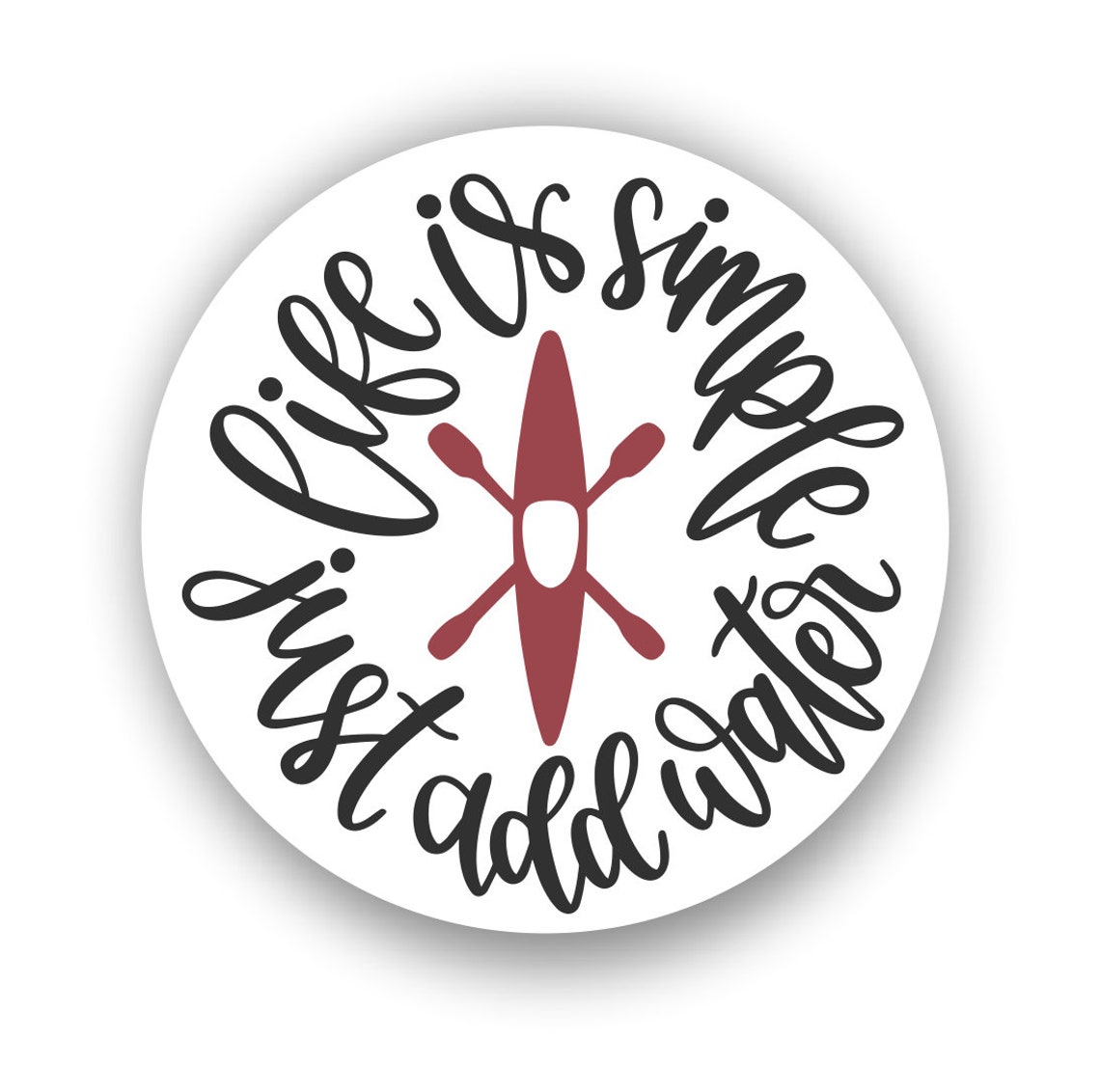 Life is Simple Just Add Water Sticker Decal for Car Truck - Etsy