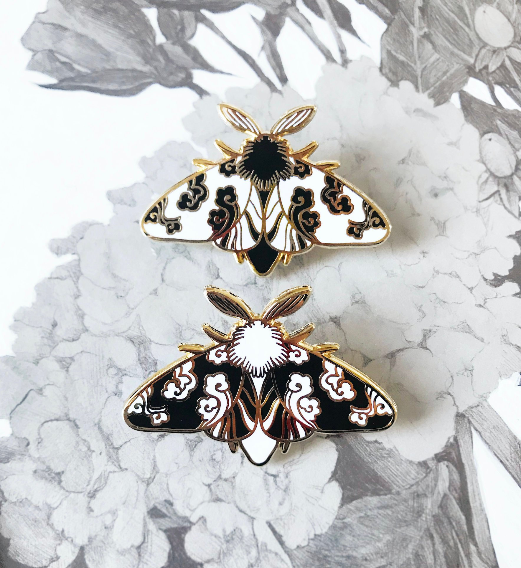 Cloud Moth A Grade Hard Enamel Pin - Etsy Canada
