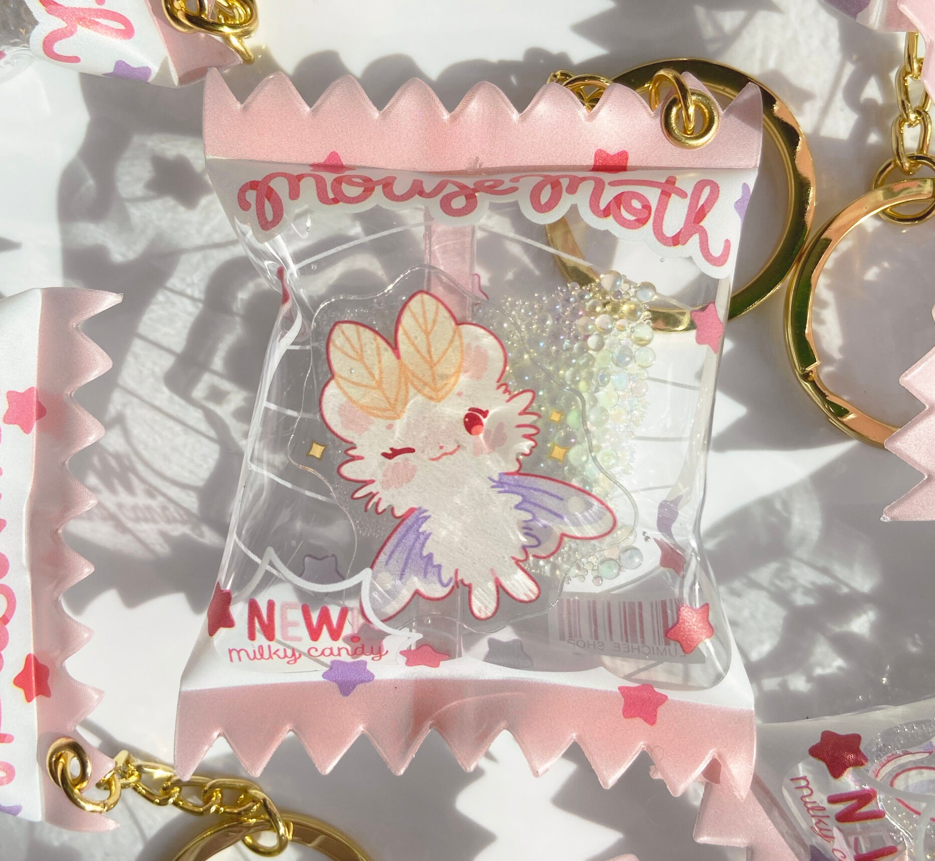 Mousemoth Candy Shaker Charm Keychain | Etsy