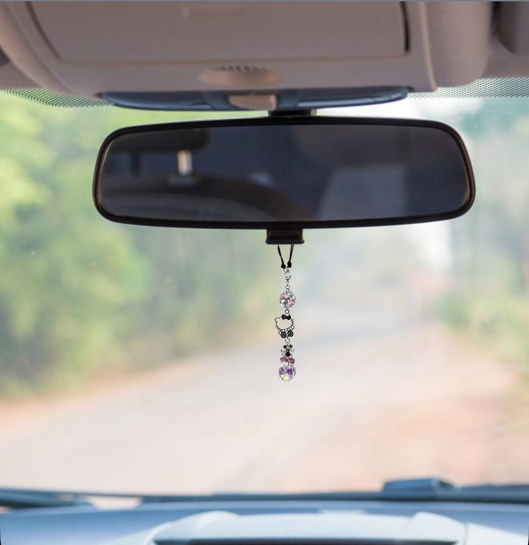 Hello Kitty Car Suncatcher, Rear View Mirror, New Vehicle Gift, Window ...