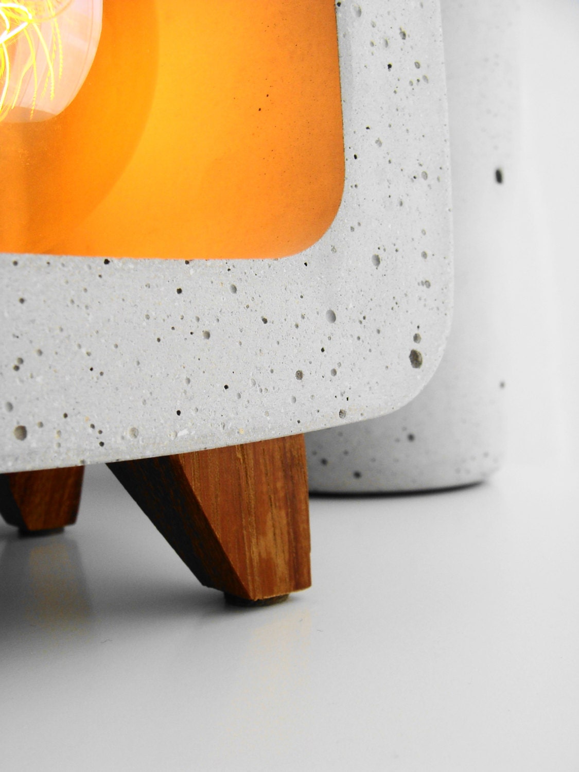 Decorative Concrete Lamp Original and Unique. | Etsy