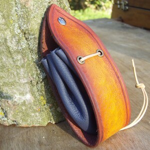 Tinder / Coin Pouch in Tooled Leather - Etsy