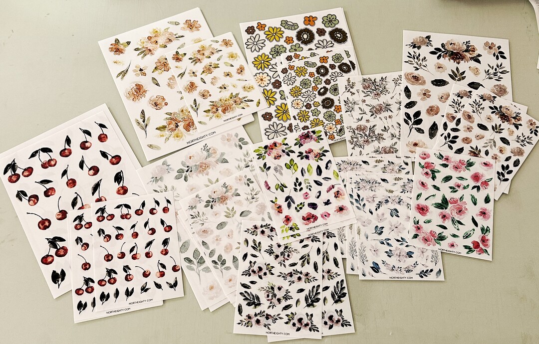 Clear Decal Sheet Bundle, Sticker Sheets, DISCONTINUED - Etsy