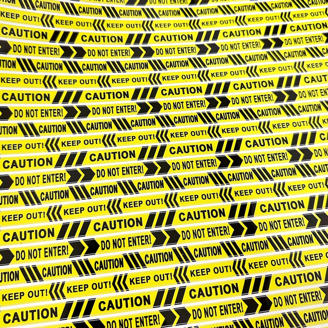 Caution Tape Sticker Decals, Keep Out, Crime Junkie Decals, Do Not ...