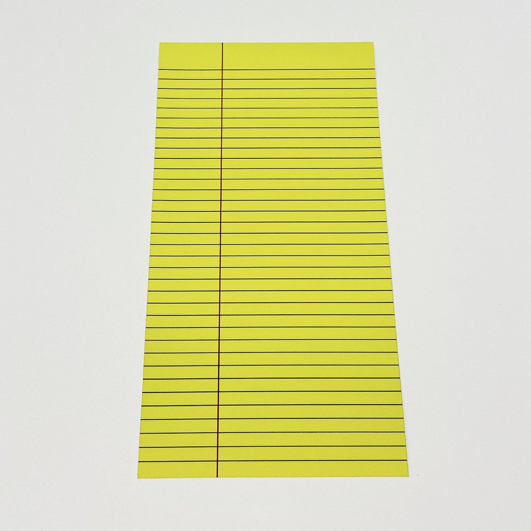 Legal Paper Half Sheet Vinyl Decal Notebook Decal Decal - Etsy