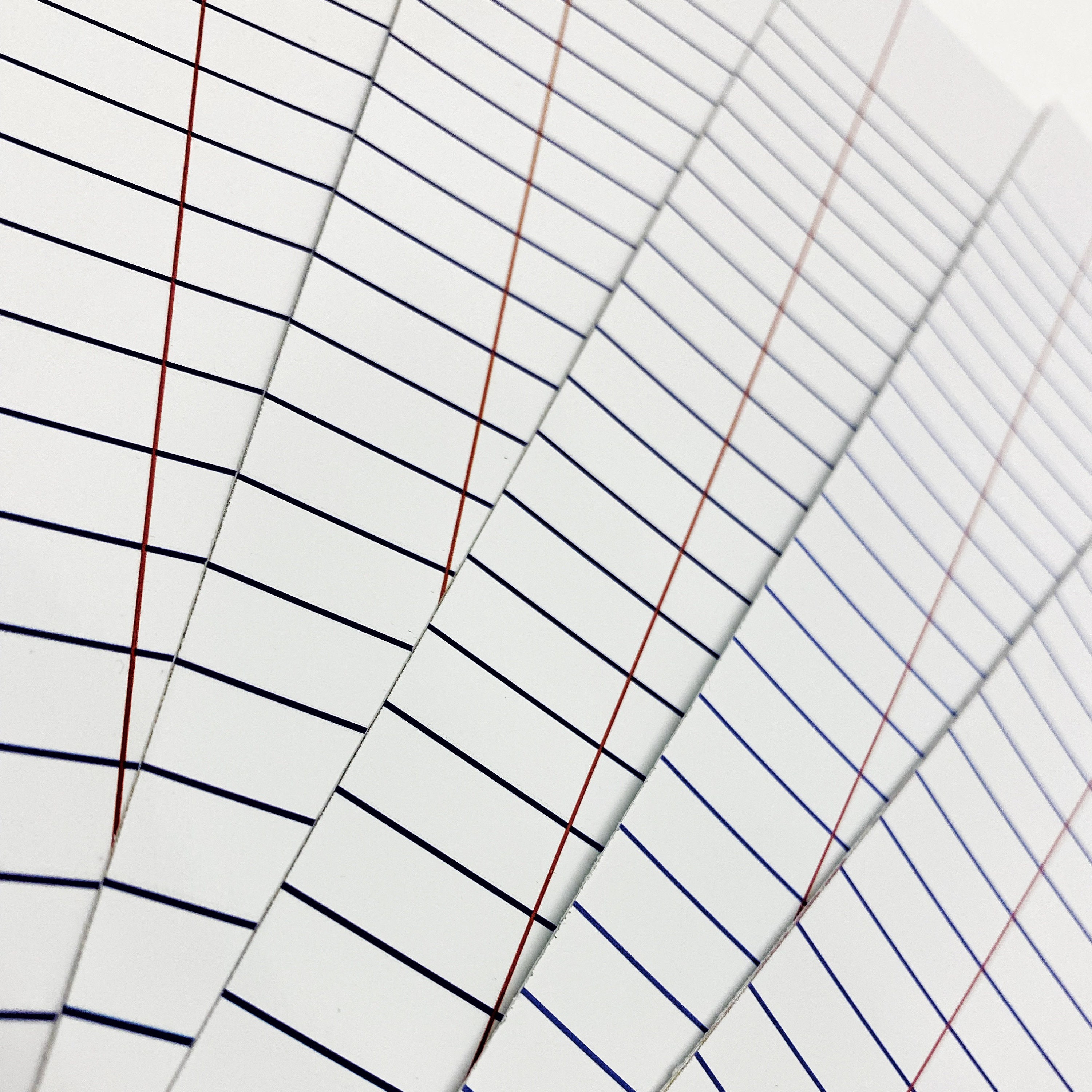 Notebook Paper Half Sheet Vinyl Decal Notebook Decal Decal - Etsy