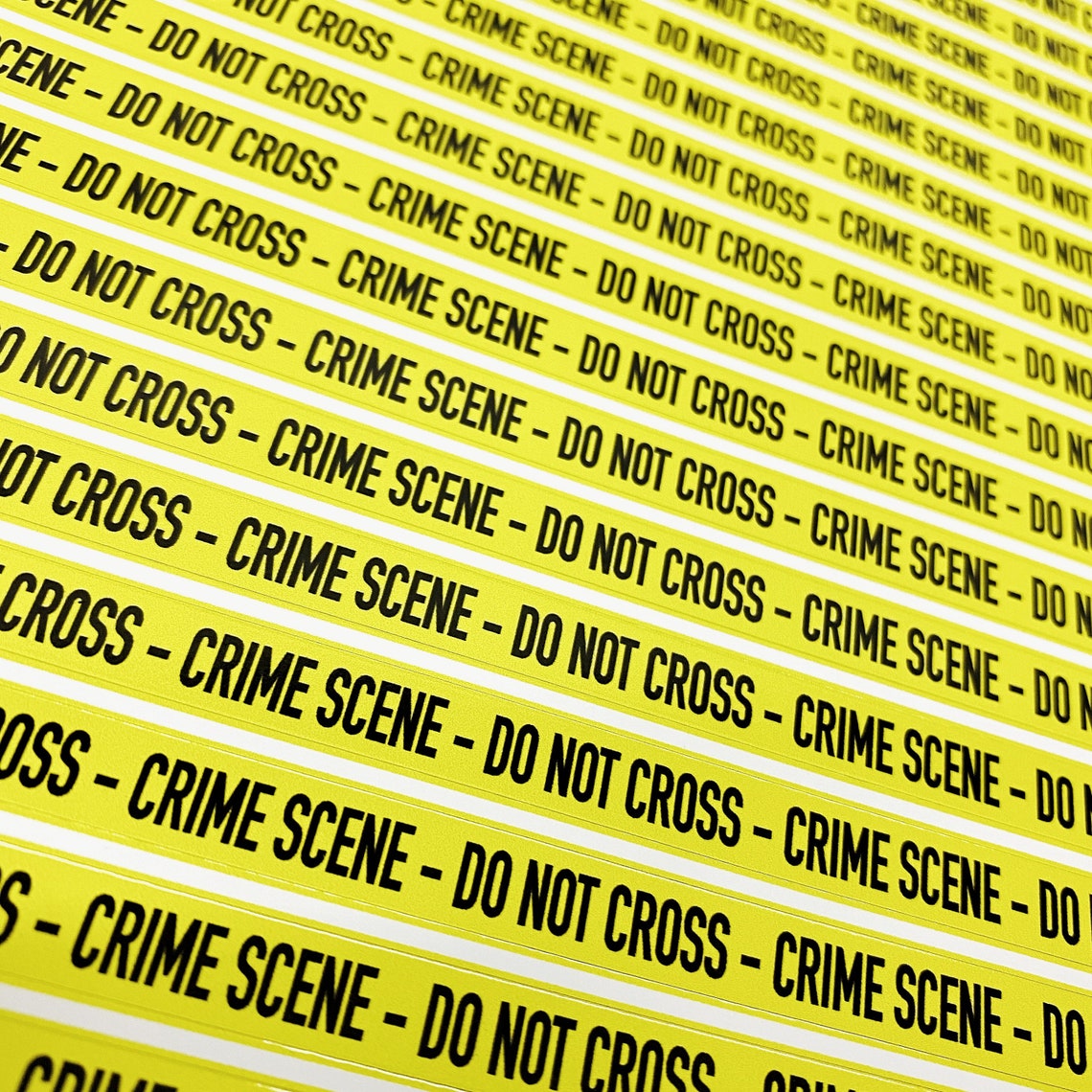 Crime Scene Tape Sticker Decals Halloween Decals Crime - Etsy