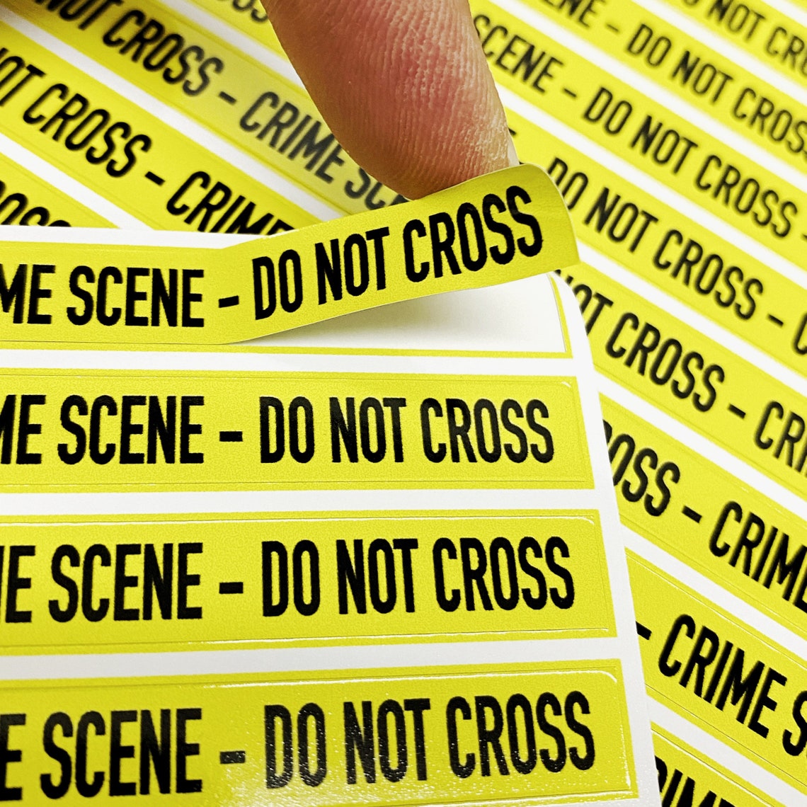 Crime Scene Tape Sticker Decals Halloween Decals Crime - Etsy
