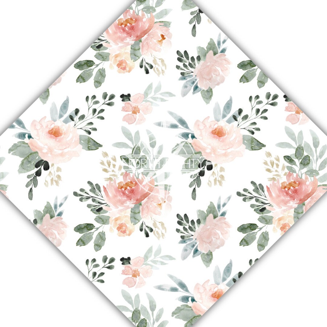 Floral Printed Vinyl Sheet Flower Adhesive Craft Vinyl - Etsy