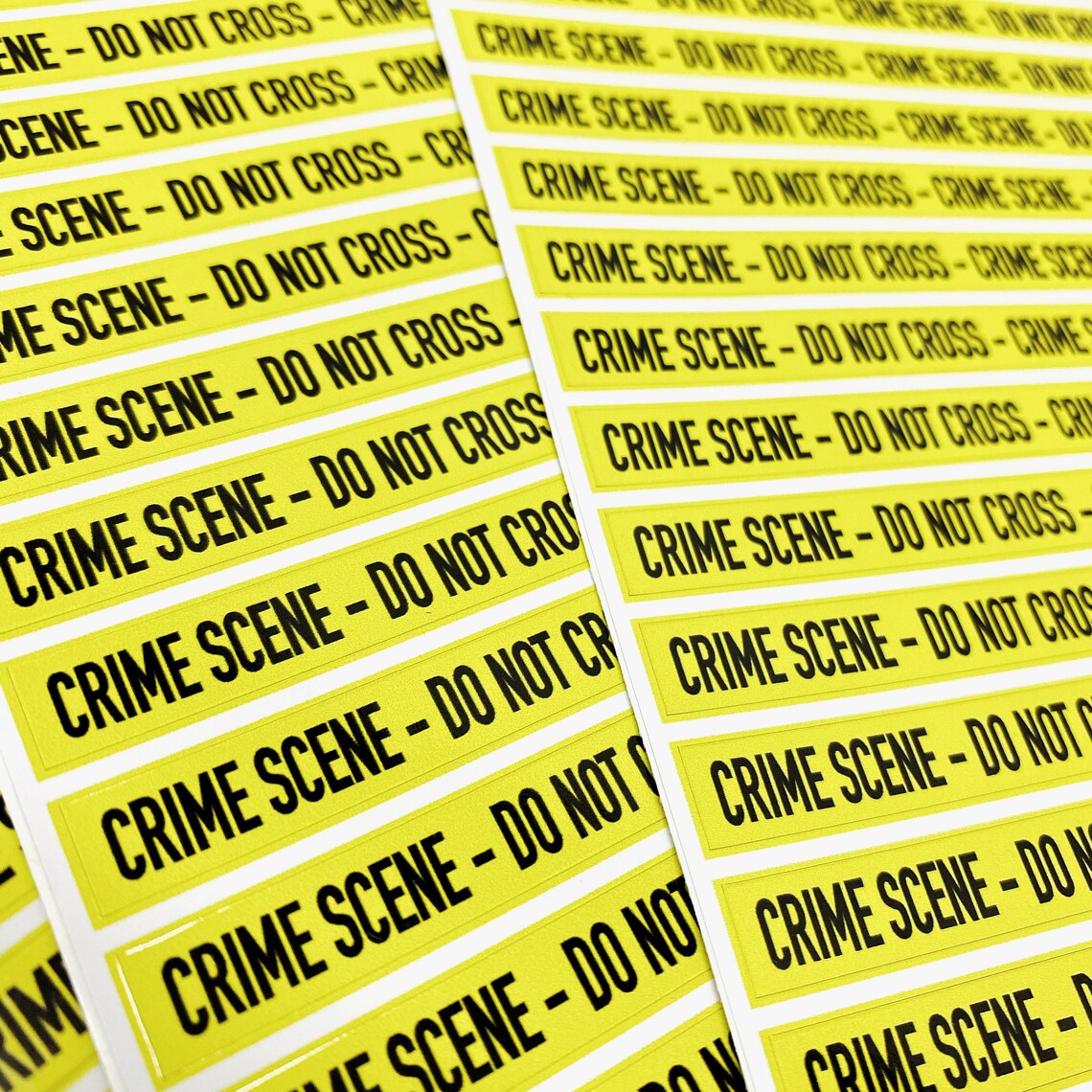 Crime Scene Tape Sticker Decals Halloween Decals Crime - Etsy
