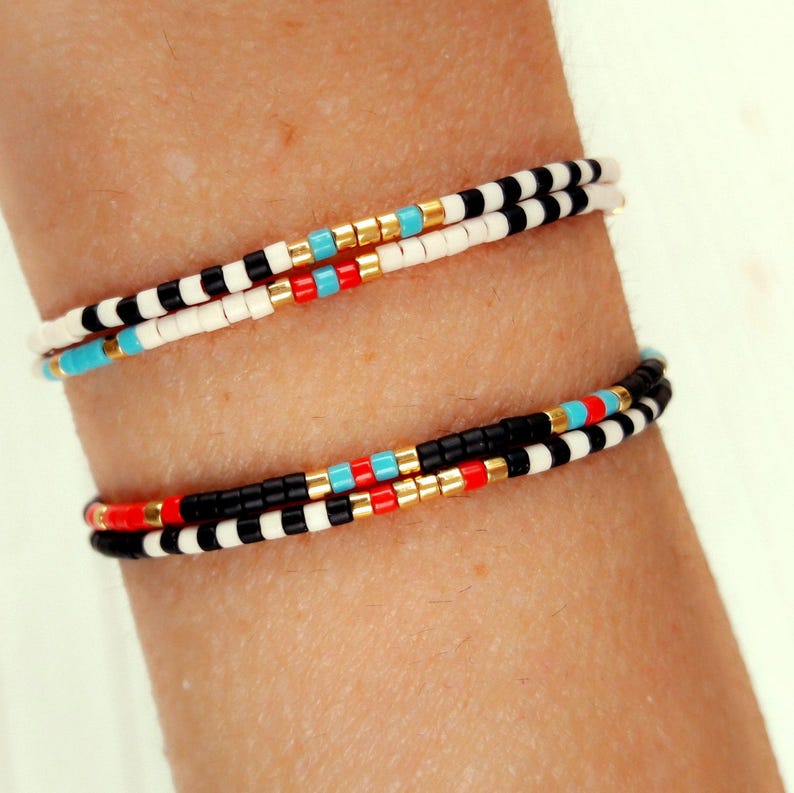 Surfer Girl Bracelet Mens Surfer Bracelet White Surfer Etsy
