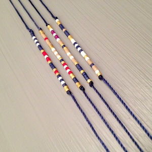 Minimalist String Thread Bracelet for Couples Gift, Frienship Gift - Etsy