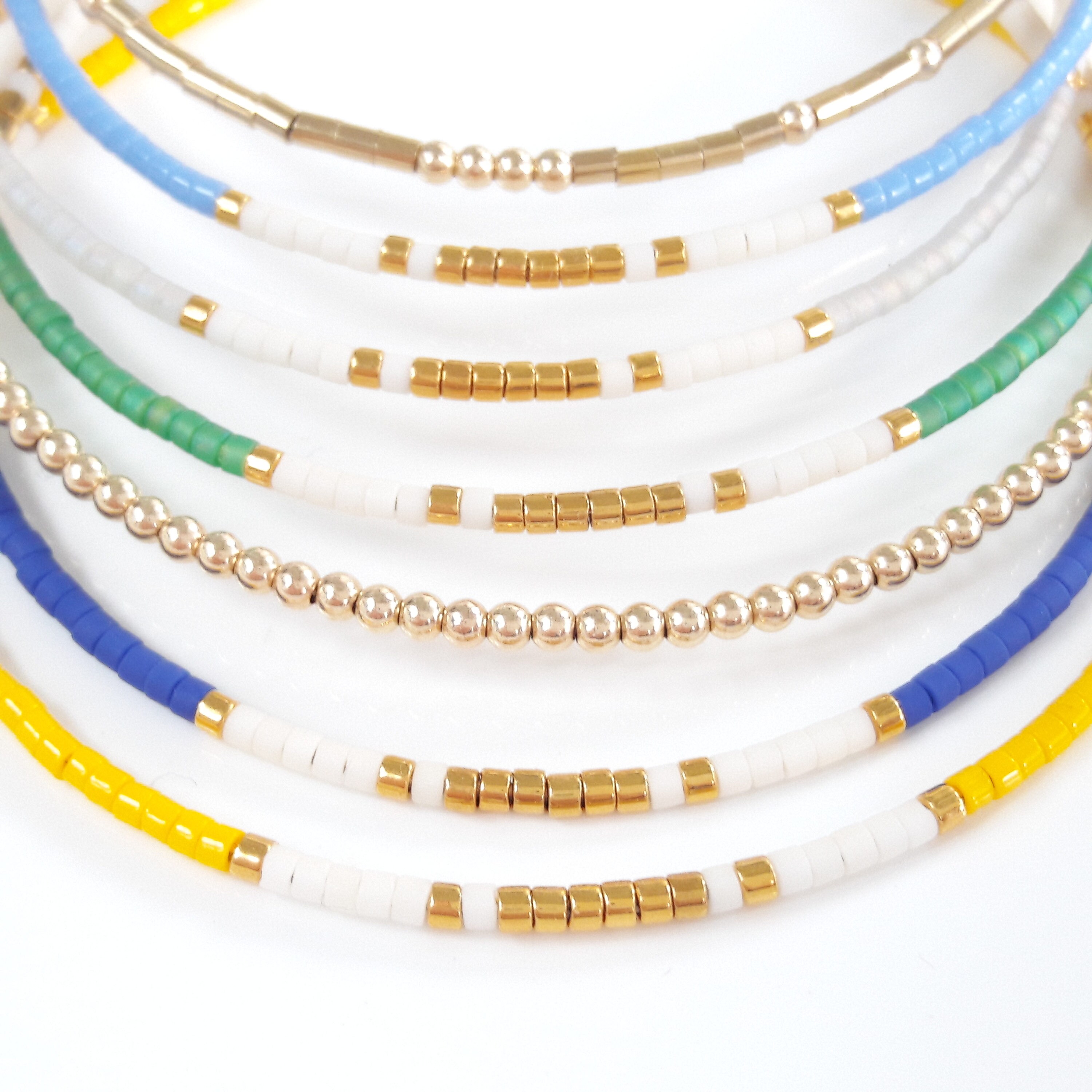 Beaded Bracelets, Dainty Jewelry, Minimalist Seed Bead Bracelets ...