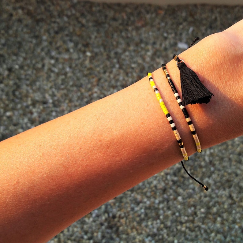 Tiny Beaded Bracelets Adjustable String Bracelet Seed Bead Bracelet ...