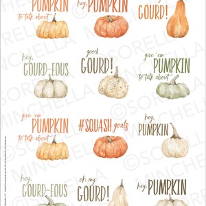 Pumpkin Pun Tags, Fall Pun Tags, Instant Download, Print at Home ...