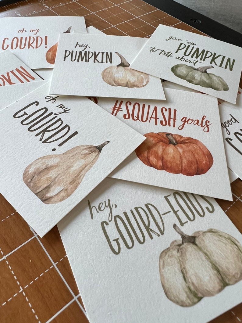 Pumpkin Pun Tags Fall Pun Tags Instant Download Print at - Etsy