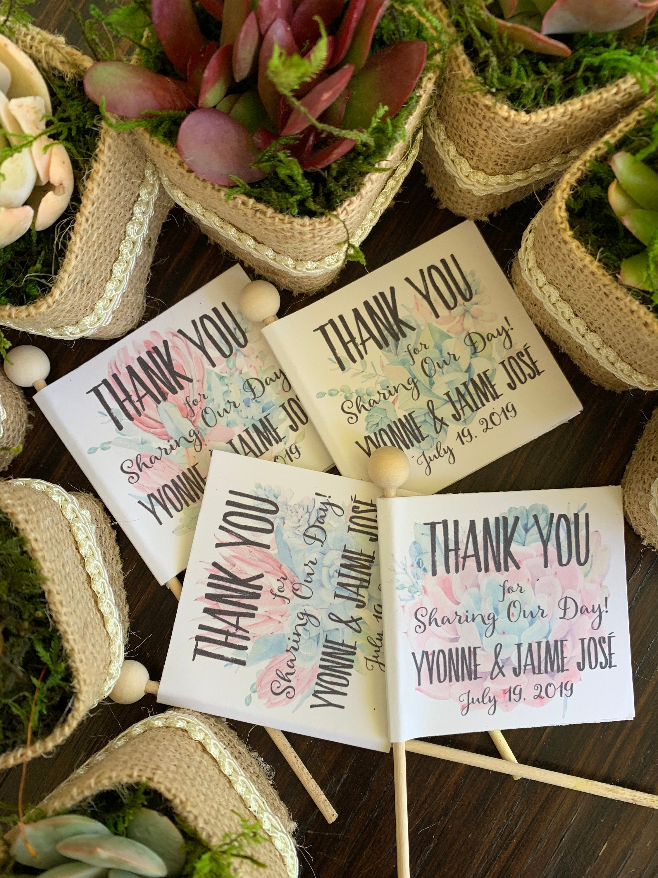 Custom Favor Tags Custom Flag Tags for Favors Personalized - Etsy