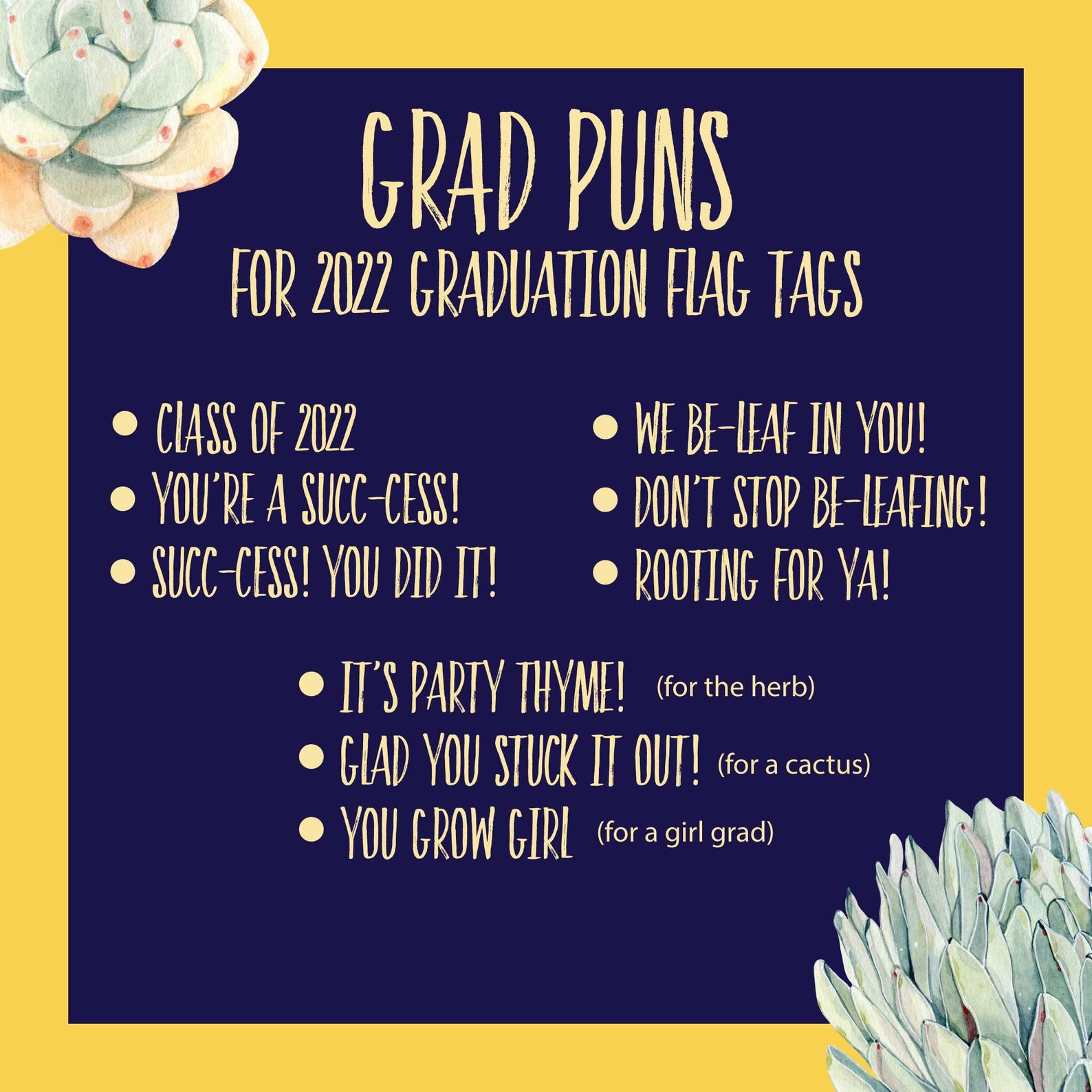 Succ-cess success You Did It Graduation Succulent Gift - Etsy