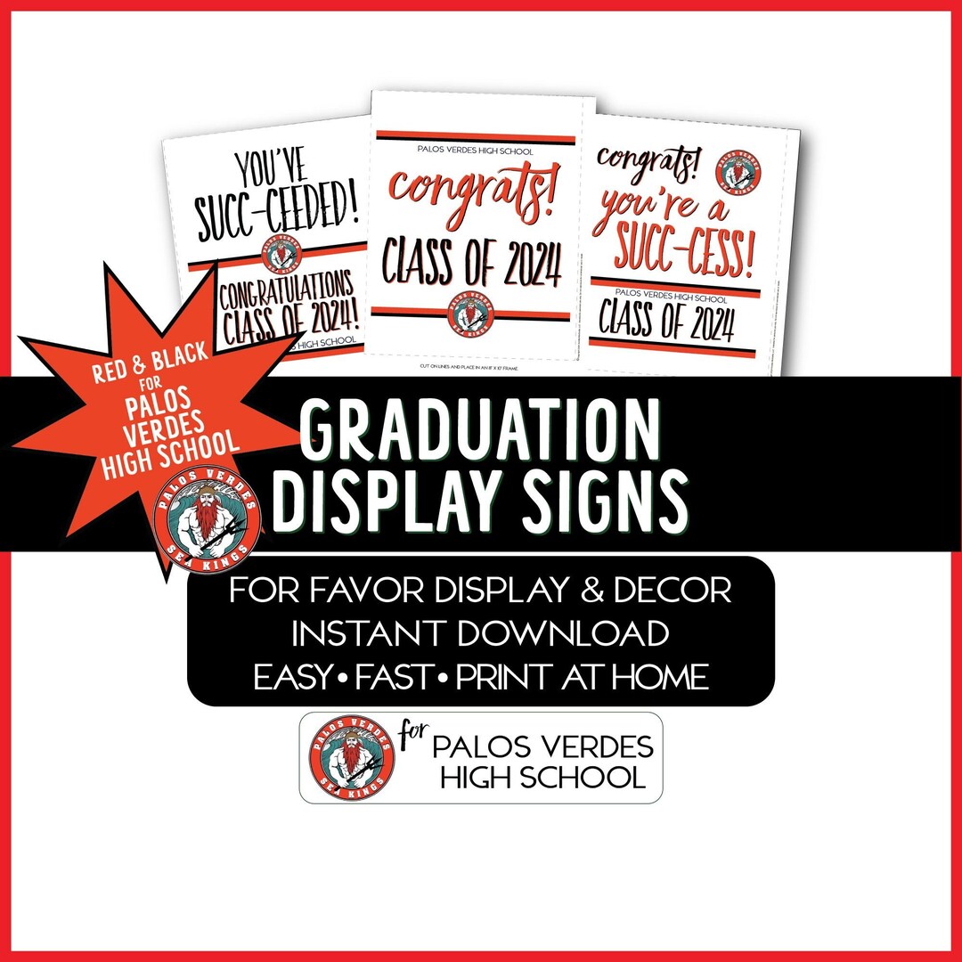 Graduation Display Signs, Frame Signs 8x10 5x7, Grad Party Favors ...