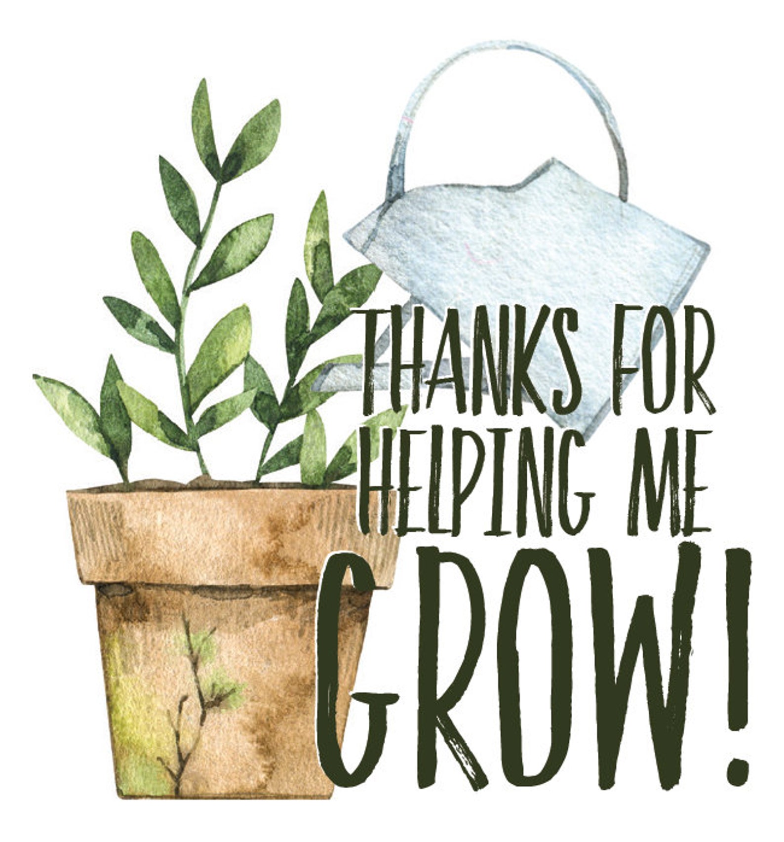 Thank You Tags, Plant Puns, Funny Tags, Stick Tags for Plants, Cupcakes ...