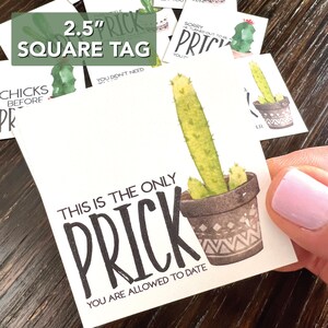 Divorce Party Favor Tags, Prick Puns, Cactus Breakup Puns, Divorce ...