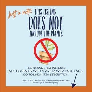 Gender Neutral Baby Shower Favor Tags Plant Puns Personalized Custom ...