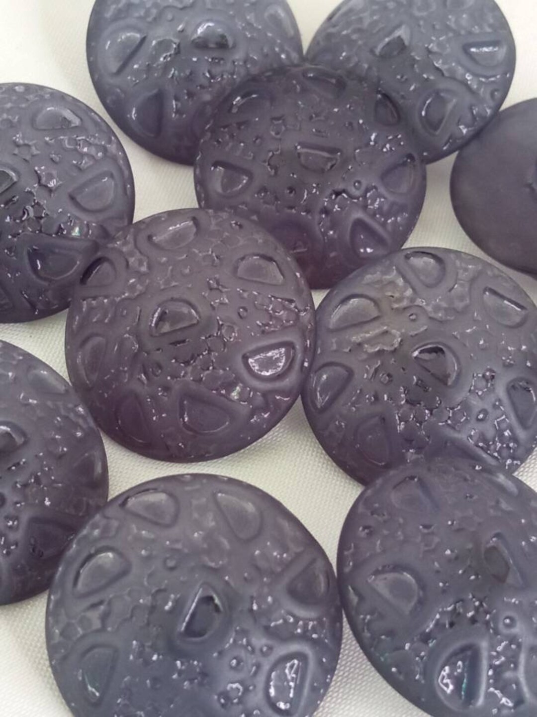 8 Plastic Buttons, Italian Vintage From the 90s, 22 Mm, Superior ...