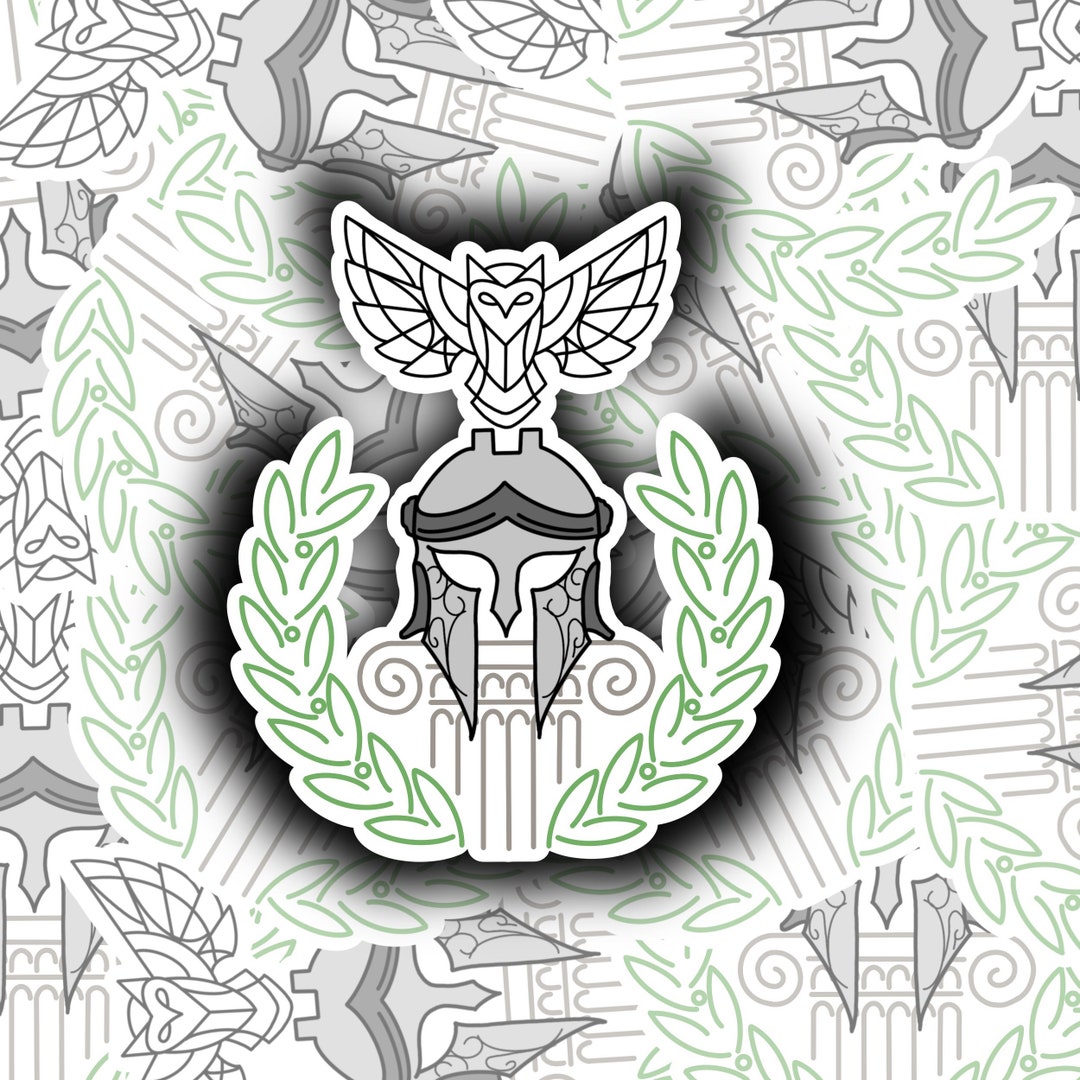 Athena Vinyl Sticker; Mythology Sticker; Athena Goddess of Wisdom - Etsy