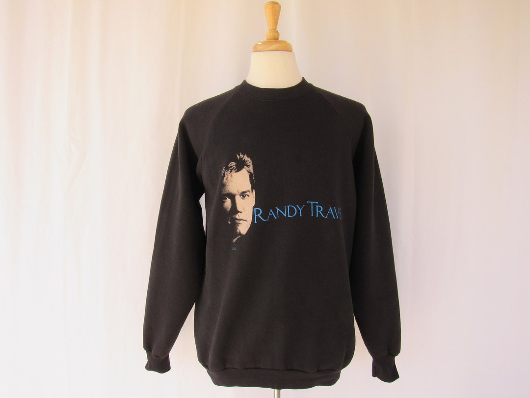 Vintage 80s Randy Travis Graphic Print Cotton Blend Concert Tour ...