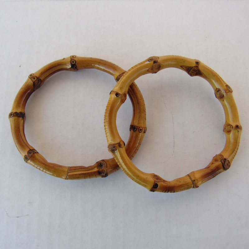 Vintage Wood Bangle Bracelets - Etsy