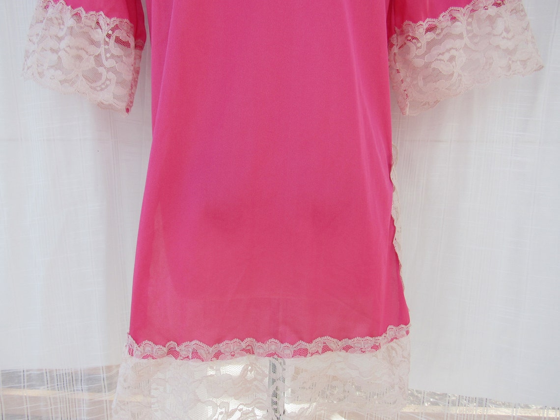 Vintage 70s 80s Erica Loren NY Lacy Tear Drops Buttoned Silky - Etsy