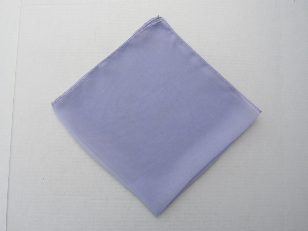 Vintage 60s Glentex Sheer Chiffon Hand-rolled Large Square Coiffure ...