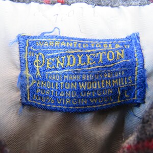 Vintage 60s Pendleton 100% Virgin Wool Woven Plaid Teen Boys Buttoned Shirt Flap Pockets Retro ...