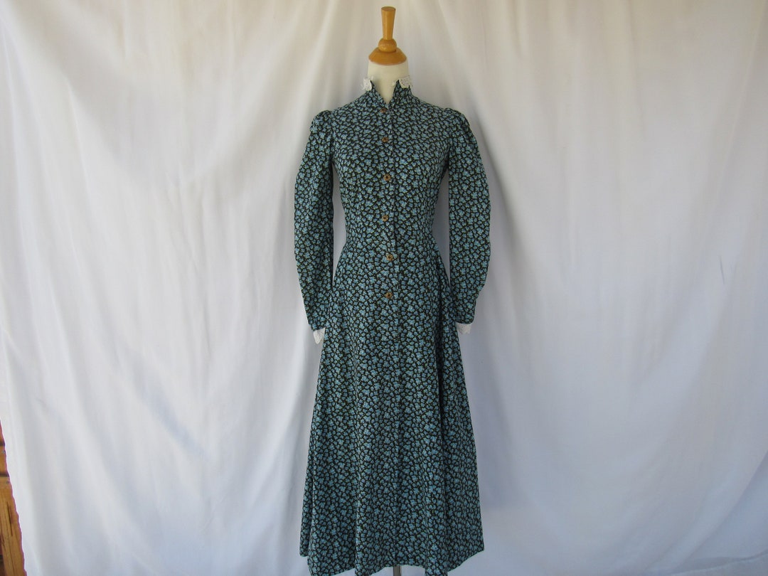Vintage 50s 60s Floral Print Eyelet Lace Fitted Circular - Etsy