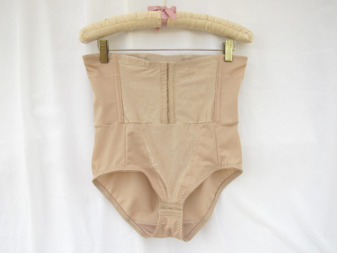Vintage Y2K Cupid Floral Satin High Waisted Nude Panty Shaper (L/XL ...
