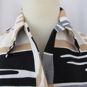 Vintage 60s 70s Lady Bayard Abstract Cotton Shift Dress - Sleeveless ...