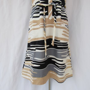 Vintage 60s 70s Lady Bayard Abstract Cotton Shift Dress - Sleeveless ...
