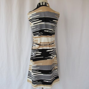 Vintage 60s 70s Lady Bayard Abstract Cotton Shift Dress - Sleeveless ...