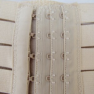 Vintage 70s Textured Vent Elastic Underbust Waist Cincher Corset Hook ...
