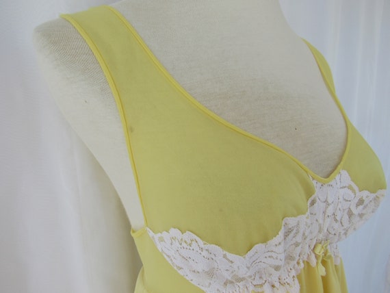 Vintage 60s Glydons by Hollywood Nylon Negligee Top: … - Gem