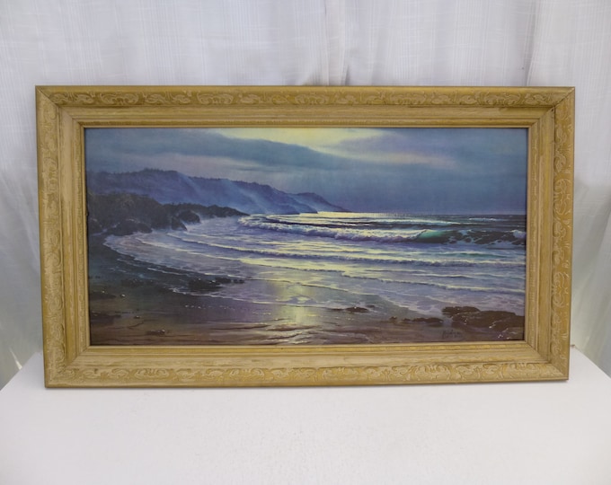 Vintage 60s 70s Maurice Meyer Evening Tide Collector Lithograph Fine ...