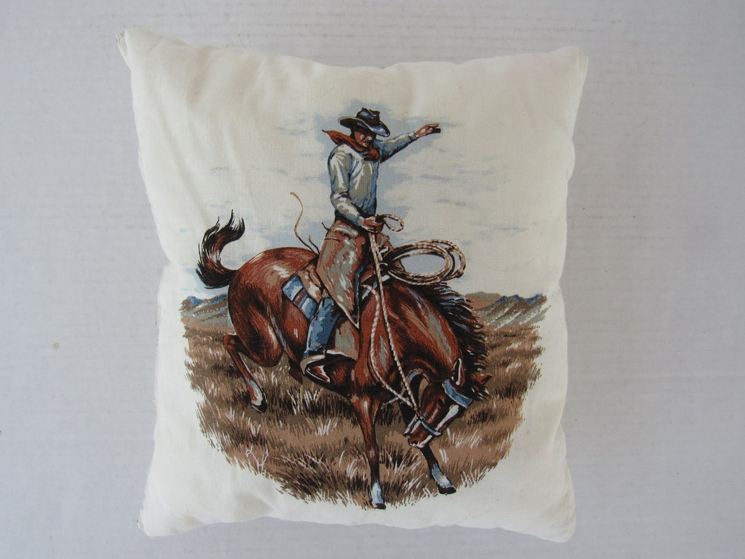Vintage 70s Cowboy Bronco Busting Horse Bucking Riding Ranch Western ...