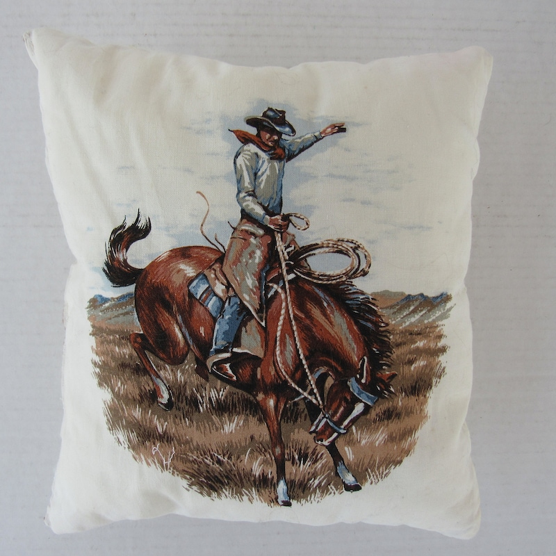 Cowboy Pillow - Etsy