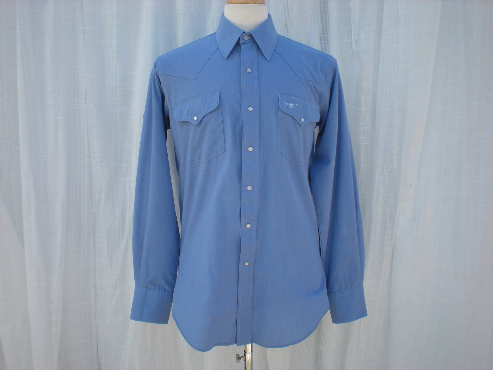 Vintage 90s Flying Ranchwear Western Cotton Dress Shirt M 15 - Etsy